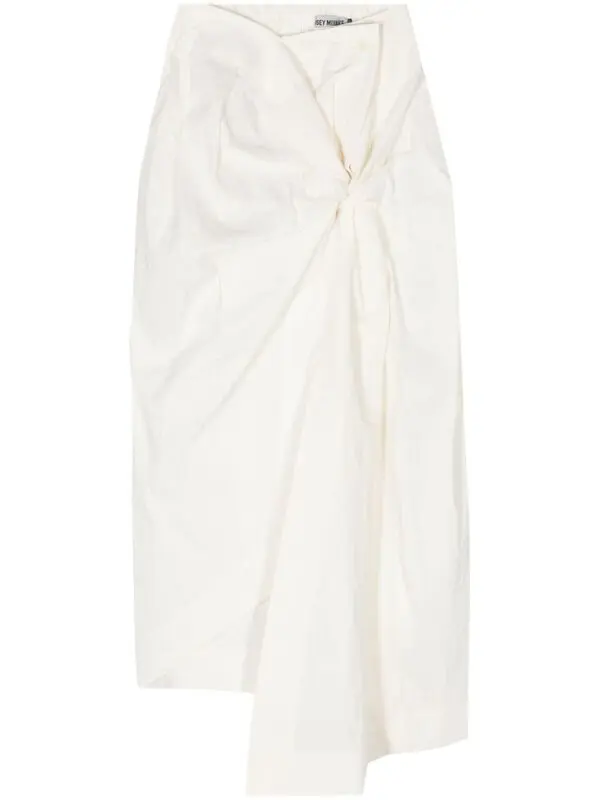 Issey Miyake Twist Asymmetric Midi Skirt