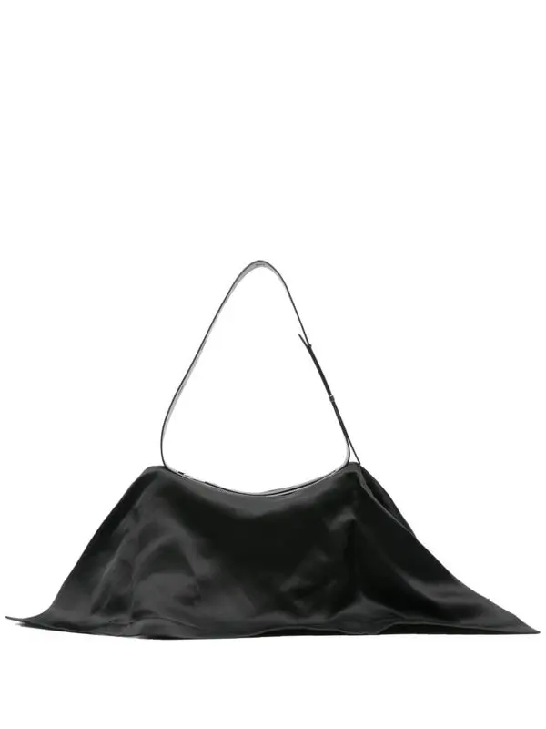 Issey Miyake Enveloping Square Satin Shoulder Bag