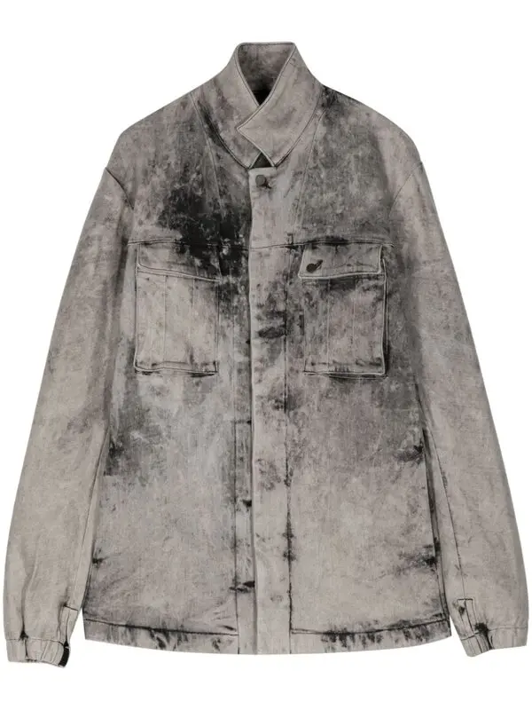 Boris Bidjan Saberi Acid-wash Denim Jacket