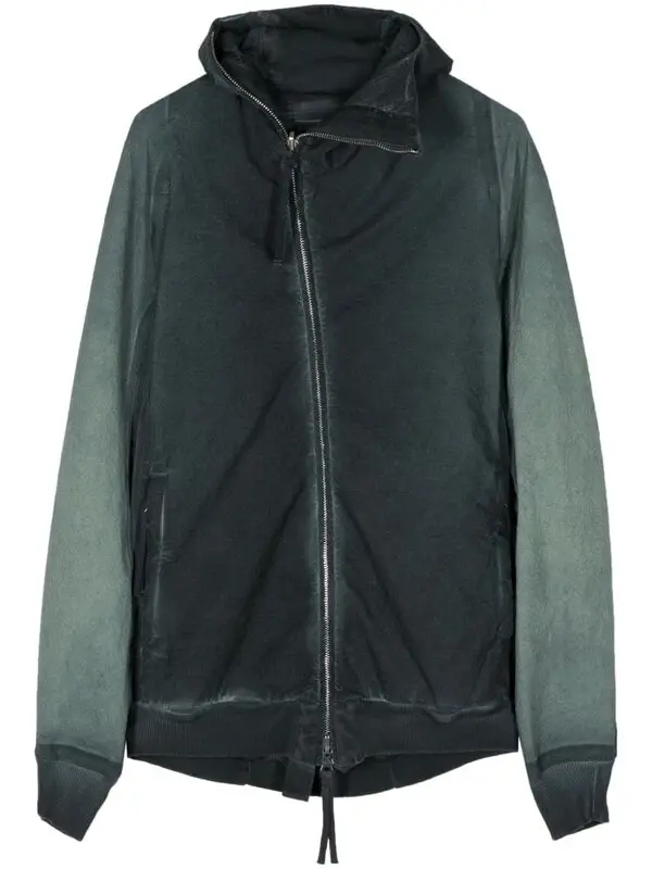 Boris Bidjan Saberi Hybrid Zipper2 Natural-dye Hooded Jacket