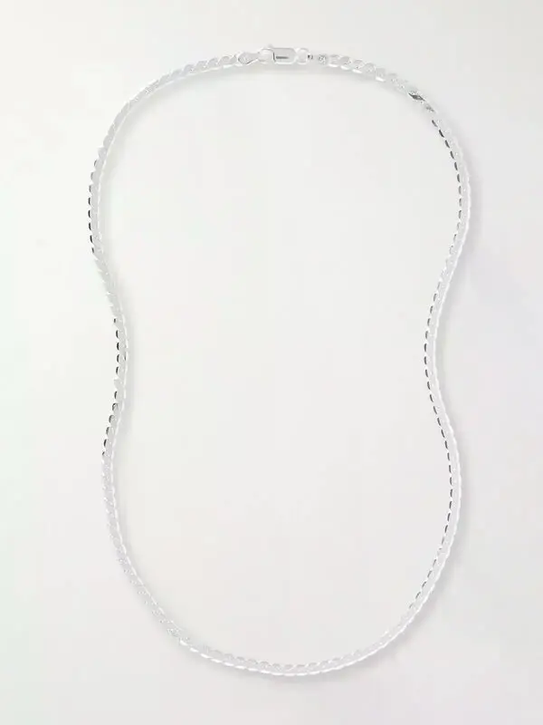LOREN STEWART Serpentine Sterling Necklace - Silver