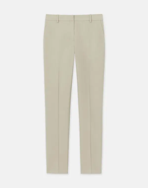 Lafayette 148 New York Responsible Stretch Wool Clinton Ankle Pant - Plaster