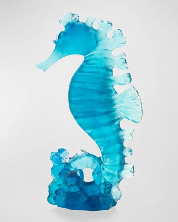 DAUM Maya Small Blue Seahorse