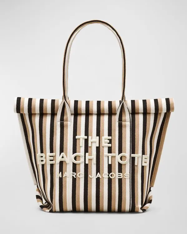 Marc Jacobs The Striped Beach Tote Bag - Camel Multi