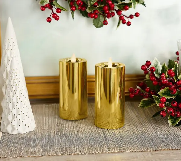 VALERIE PARR HILL As Is Set Of 6 High Gloss Candle Lightcandles-valerie