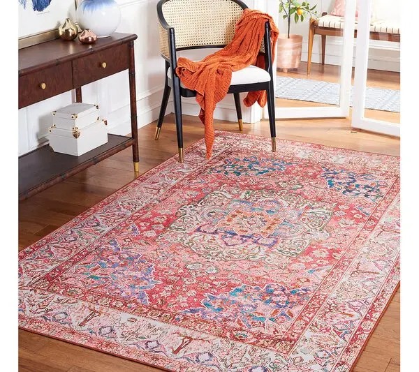 SAFAVIEH Tucson 122 Machine Washable 4' X 6' Ru G