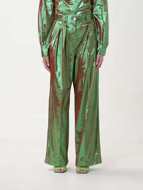FORTE_FORTE Metallic Wide Leg Trousers