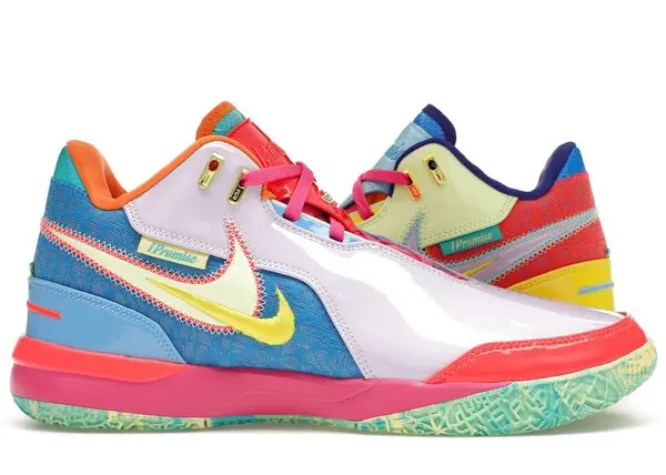 Nike Zoom Lebron Nxxt Gen Ampd Ips I Promise Sneakers - Violet Mist/barely Volt/photo Blue
