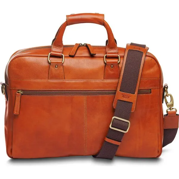 Bosca Italia Stringer Leather Briefcase