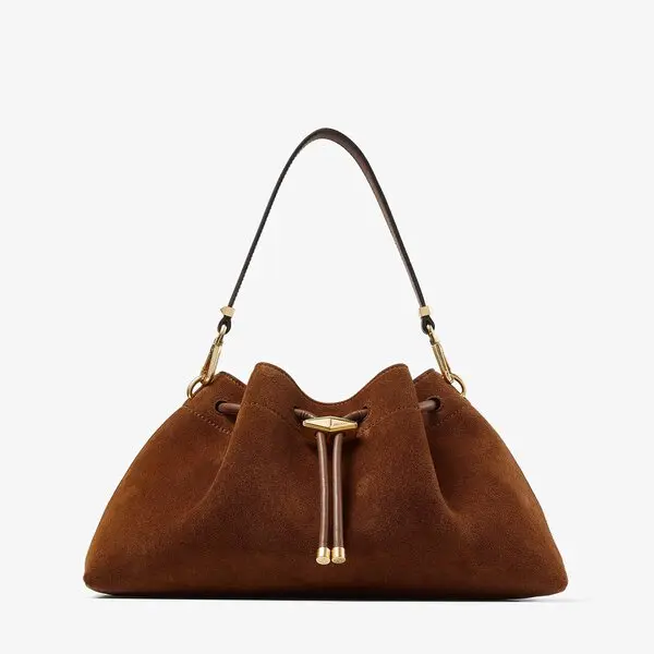 JIMMY CHOO Cinch Medium Suede Bag