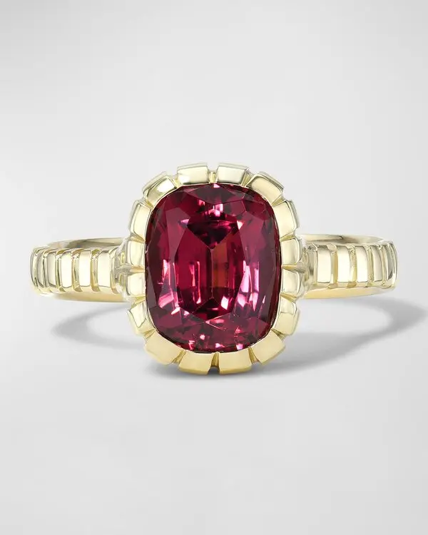 Retrouvai Garnet Heirloom Bezel Ring