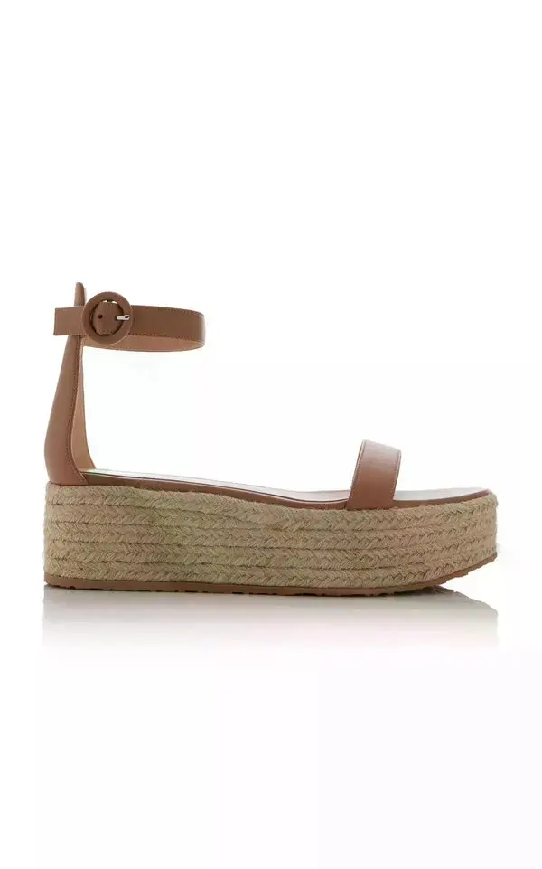 GIANVITO ROSSI Leather Platform Sandals