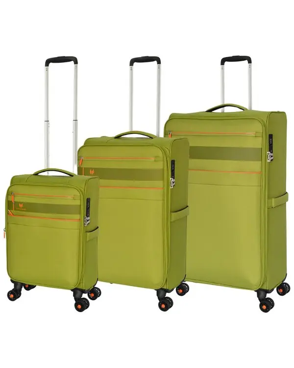 Buy Vittorio Elite 3pc Expandable Softside Luggage Set Green At 44