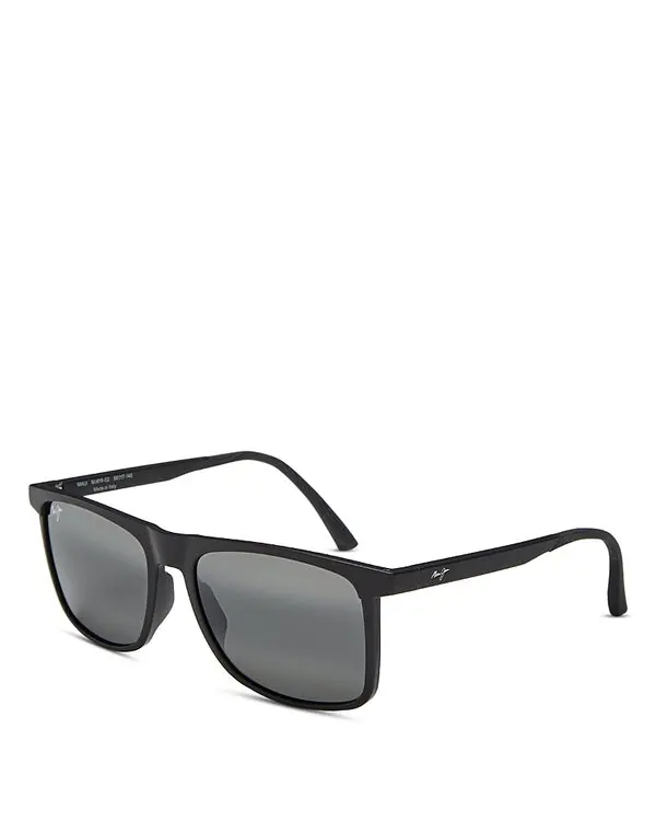 Maui Jim Makamae Polarized Square Sunglasses, 56mm
