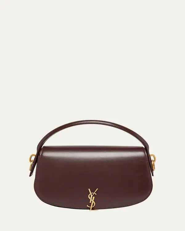 Saint Laurent Flap Crossbody Bag - Dark Currant