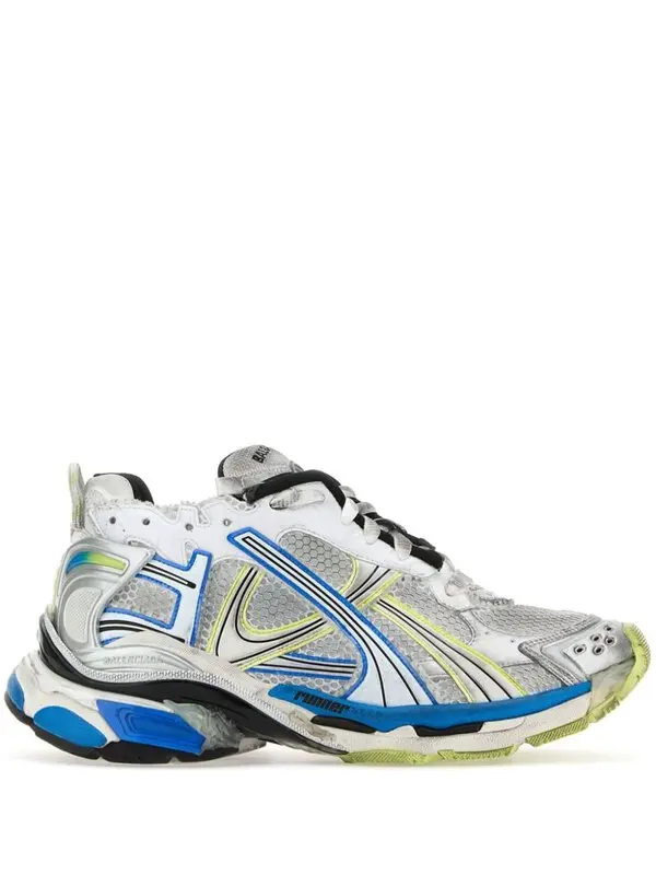 Balenciaga Runner Panelled Sneakers - White
