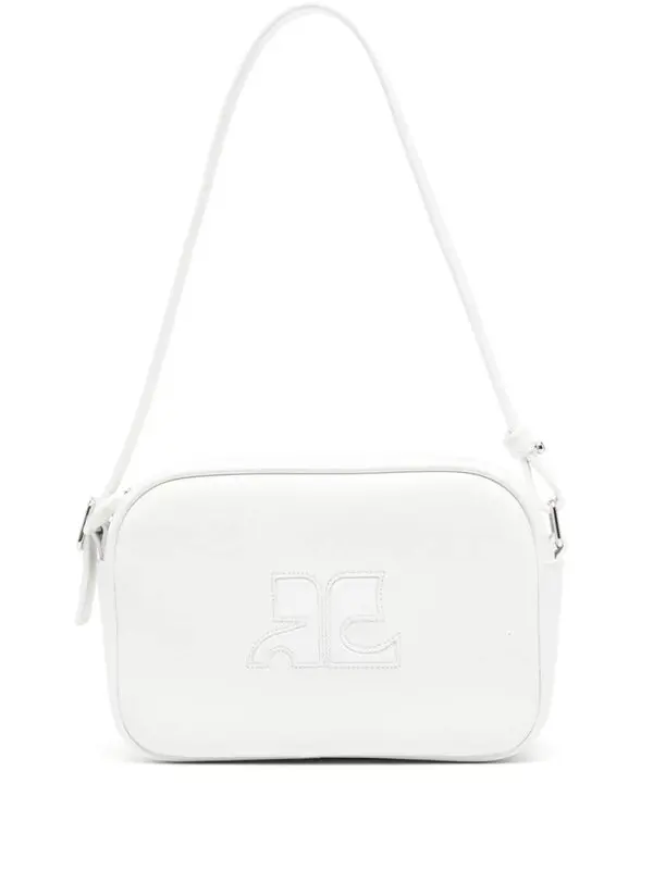COURREGES Reedition Leather Camera Bag - White