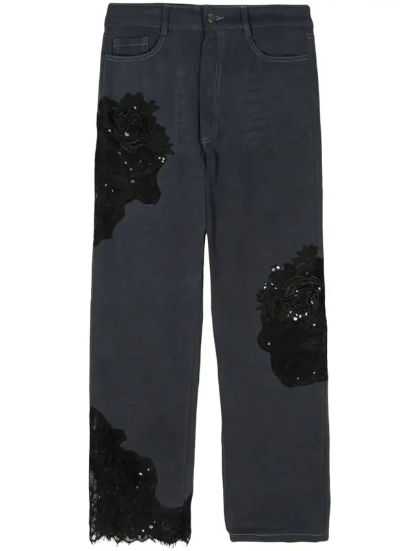 Collina Strada Mikaela Lace-detail Jeans