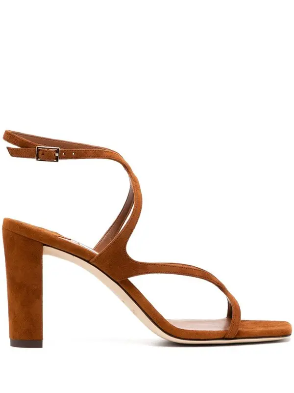 JIMMY CHOO Azie 80mm Suede Sandals