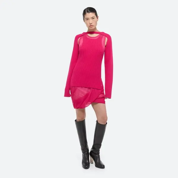 Helmut Lang Silk Bubble Dress