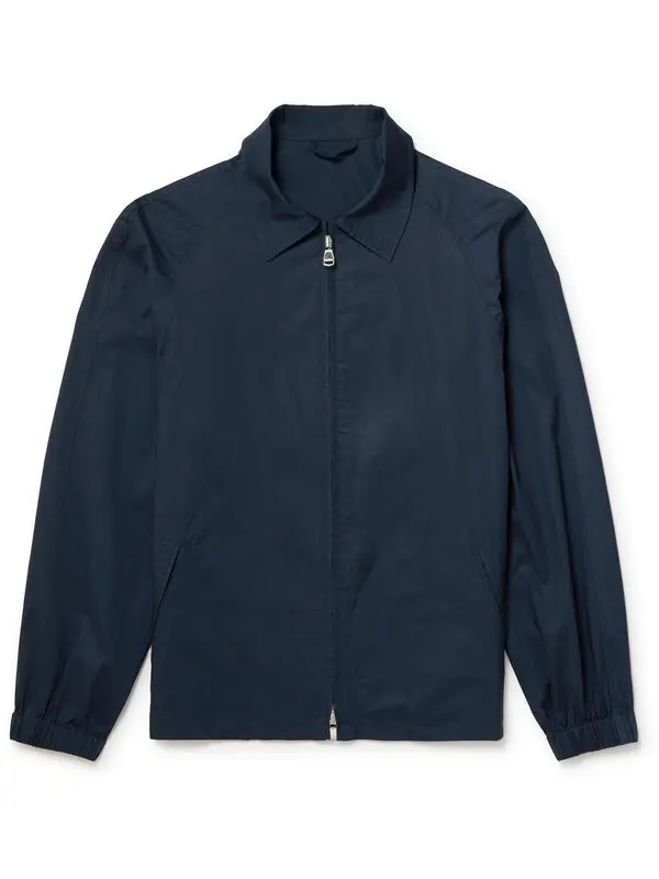 Valstar Oliver Cotton-Blend Poplin Jacket In Blue 50% Off