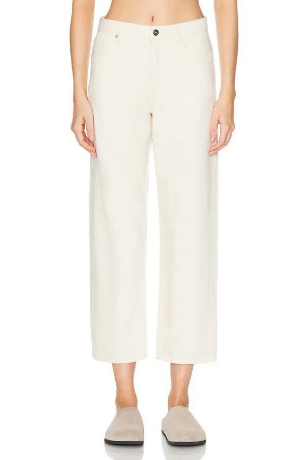 SKALL STUDIO Allison Straight Leg Jeans - Ecru