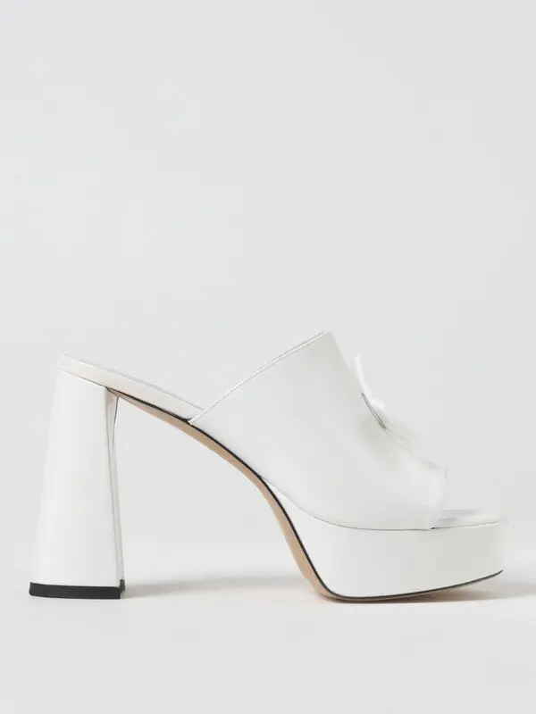 Patou Heeled Sandal - White