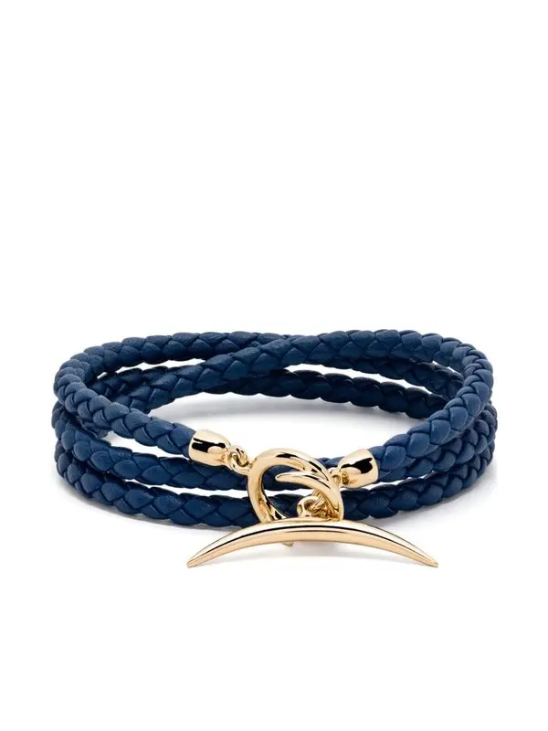 SHAUN LEANE 18kt Vermeil And Leather Quill Bracelet - Gold
