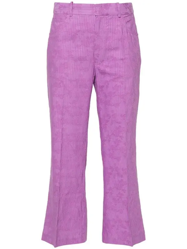 Rodebjer Miso Striped Trousers - Purple