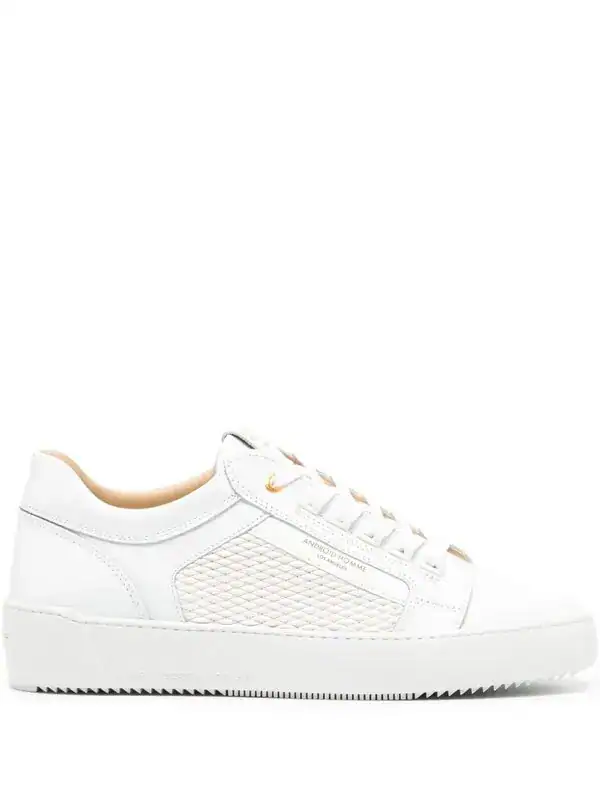 Android Homme Leo Lace-Up Sneakers In White 32% Off Editorialist