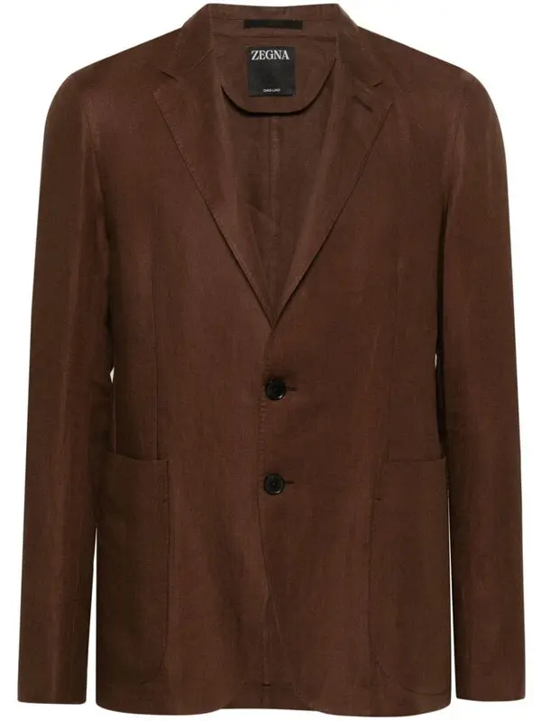 Zegna Single-breasted Linen Blazer