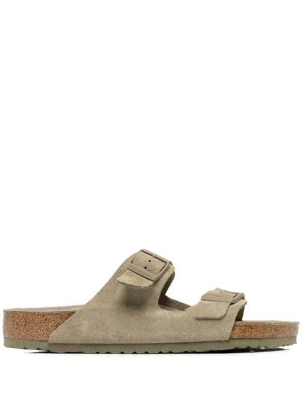 BIRKENSTOCK Arizona Suede Sandals - Neutrals