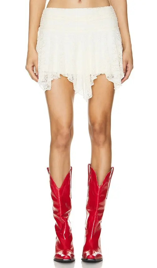 MORE TO COME Nataly Mini Skirt - Ivory