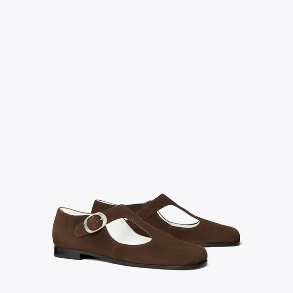 Tory Burch Violet T-strap - Dark Cocoa