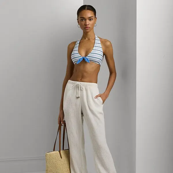Ralph Lauren Cotton Gauze Drawcord Pant Cover-up