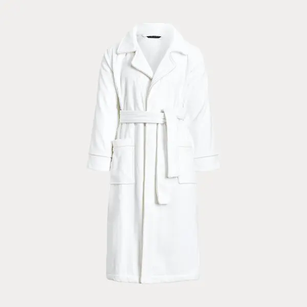 Ralph Lauren Rl Pajama Piped Robe - Classic Light Grey