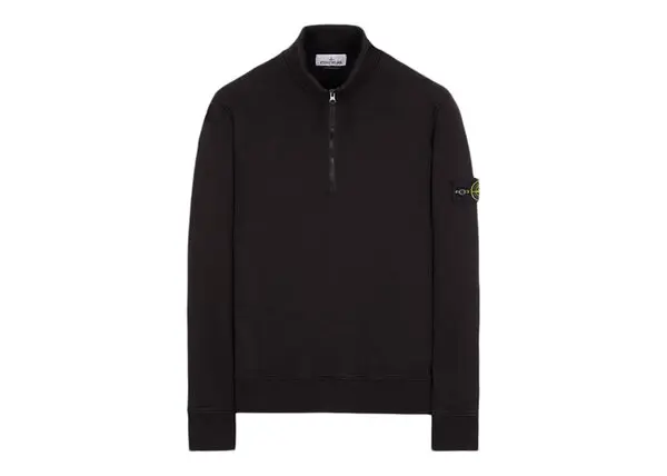 Stone Island Halfzipper Sweatshirt - Black