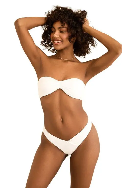 DIPPIN DAISY'S Angel Cheeky Bikini Bottom - White