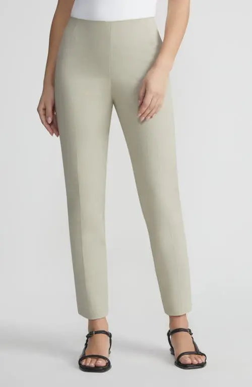 Lafayette 148 New York Stanton Slim Leg Ankle Pants - Khaki