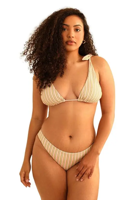 DIPPIN DAISY'S Lola Bikini Top - Nostalgia Stripe