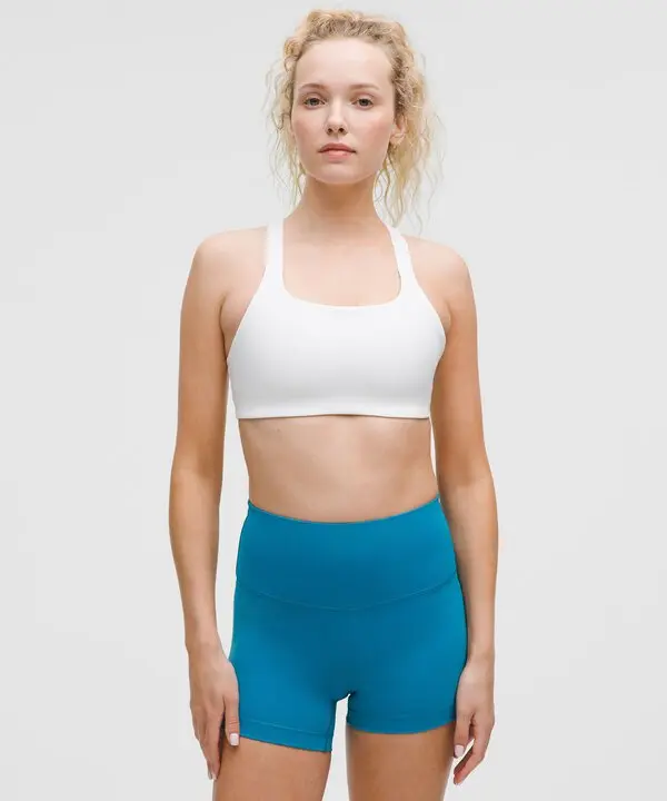 Lululemon Ultralu Square-neck Workout Bra - White