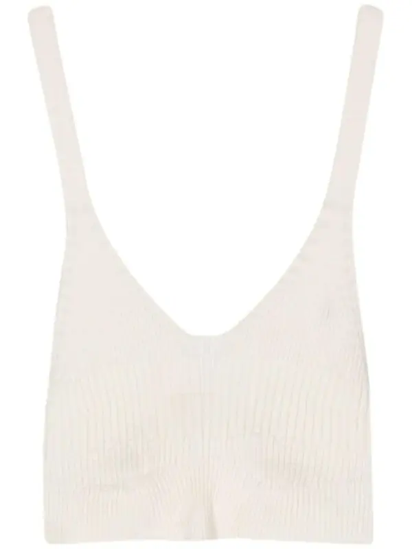 AERON Joan Cropped Bralette - White
