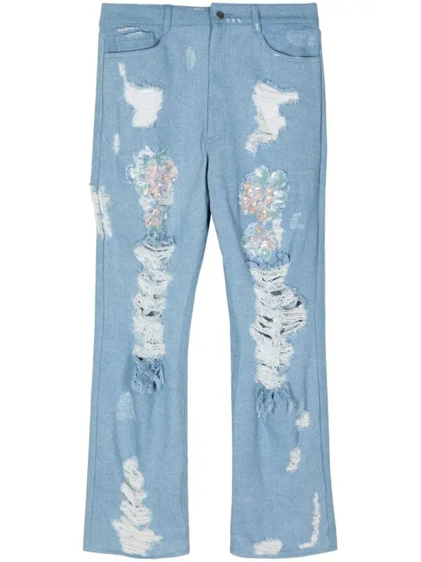 Collina Strada Sequin-embellished Jeans
