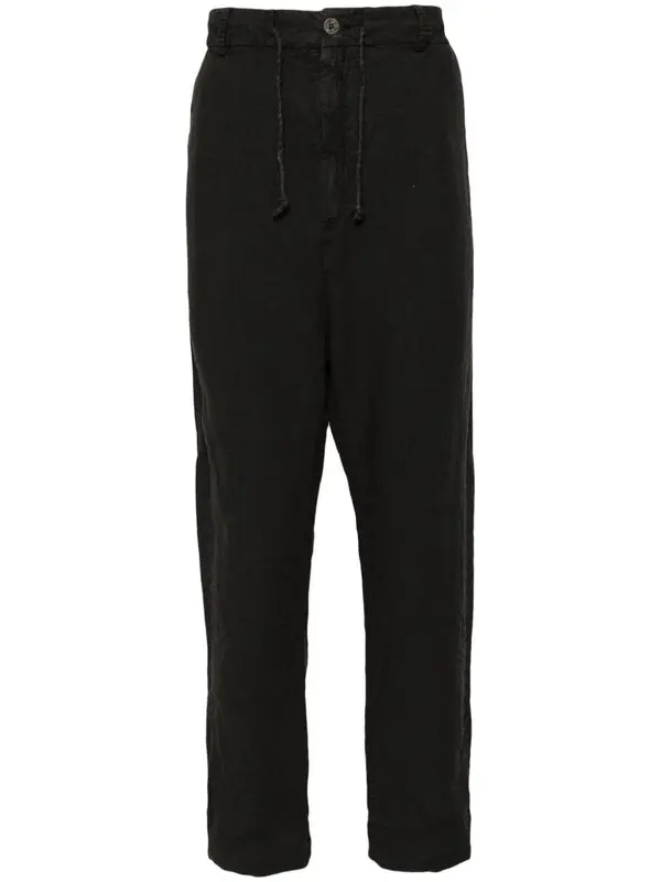 POÈME BOHÉMIEN Linen Straight Trousers