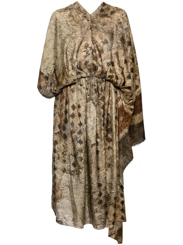 UMA WANG Asymmetric Maxi Dress