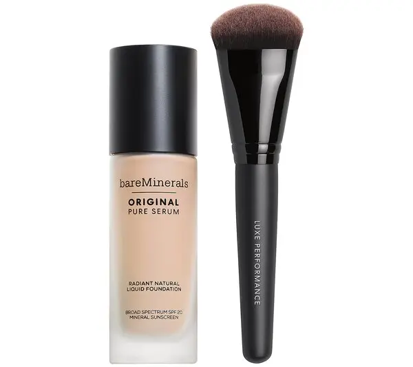 BAREMINERALS Original Pure Serum Foundation With Luxe Brush - One-color