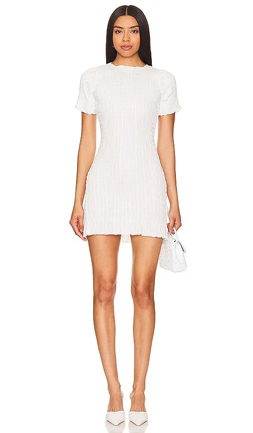 APRES STUDIO Ruched Mini Dress