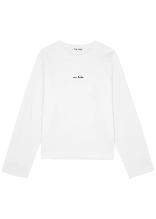 Acne Studios Logo-print Cotton Top