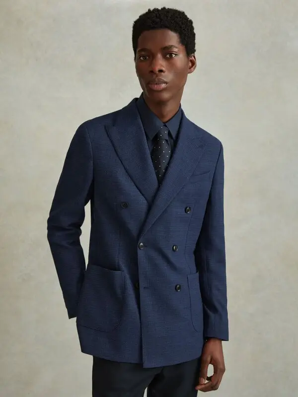 REISS Gwynne Wool Blend Double-breasted Blazer
