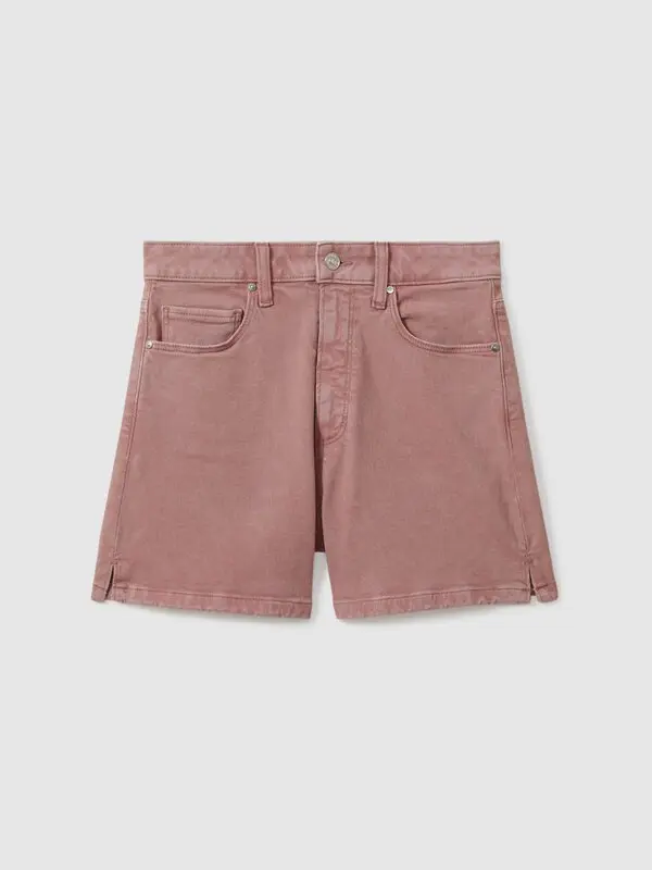 Paige Dani High Rise Denim Shorts - Blush
